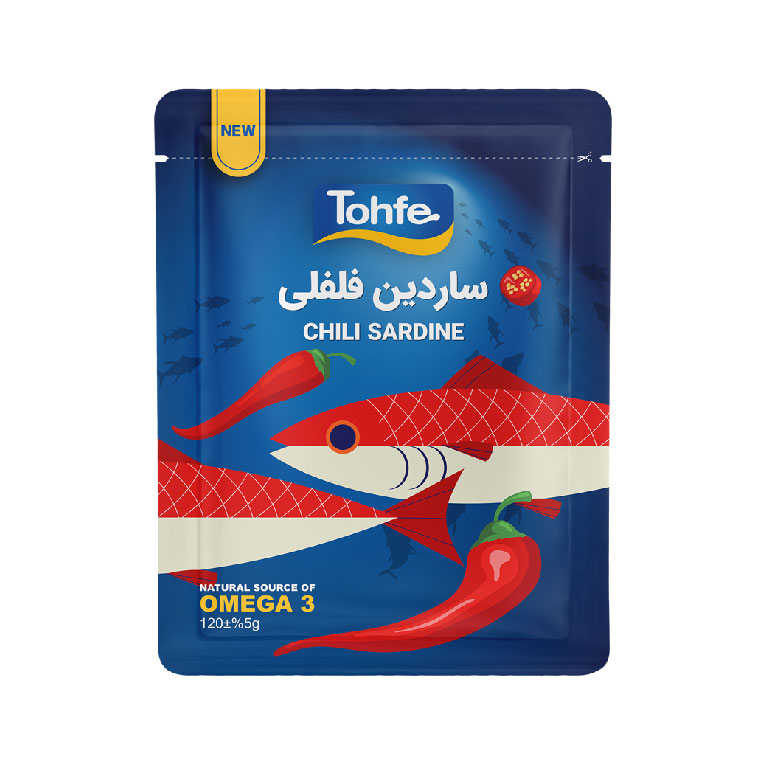 Chili Sardine sachet - گروه توسعه صنایع تحفه